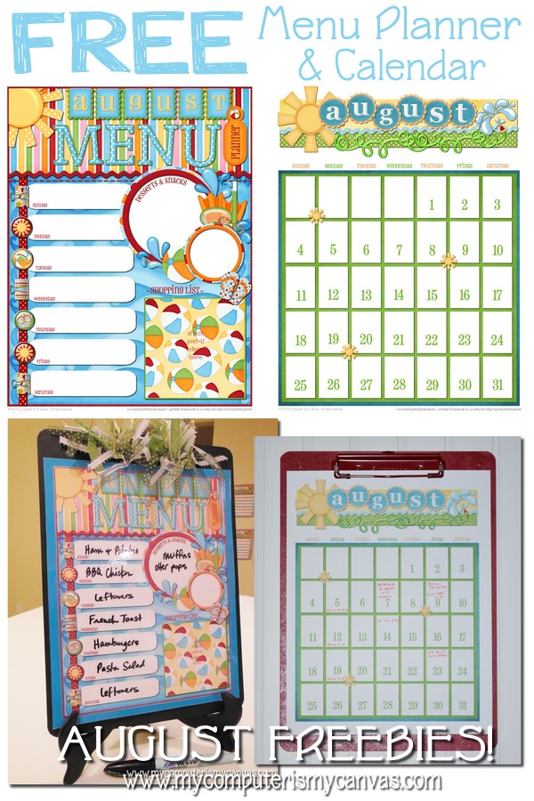 (FREEBIES!) Get Organized in August! - My Computer is My Canvas