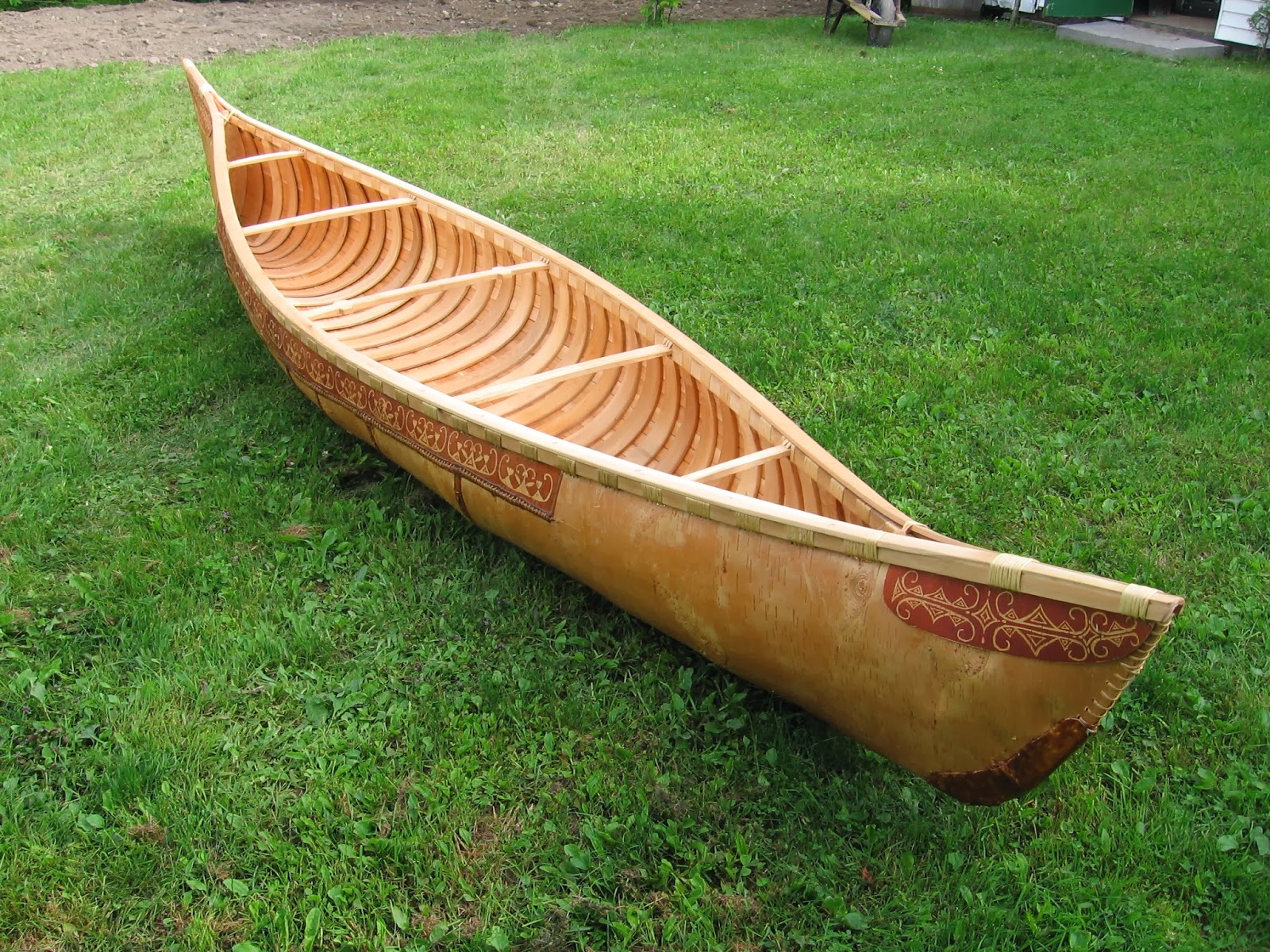 Francois et ses canots d'écorce: Canots d'écorce style Malécite