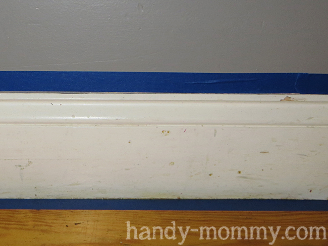 Handy Mommy: Making Old Baseboards Look Pretty