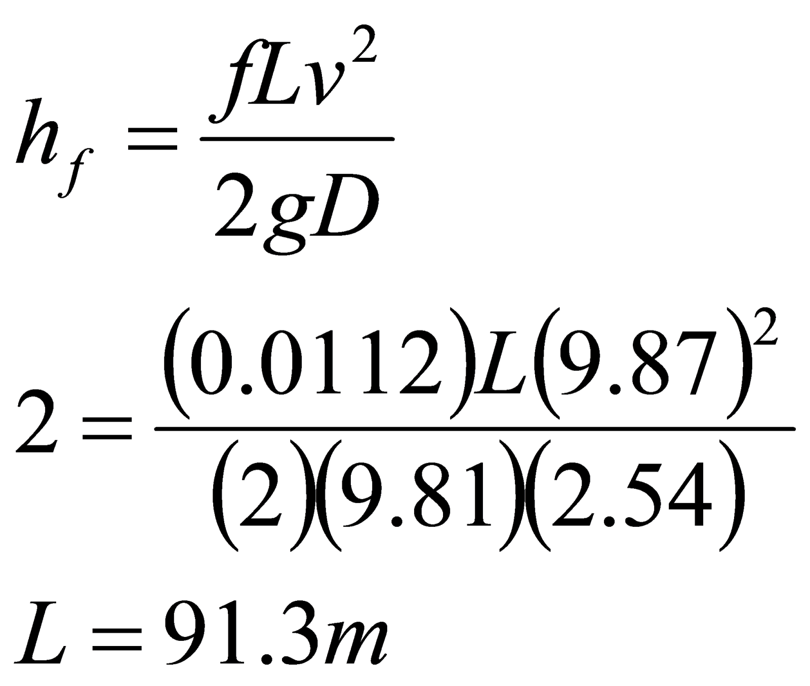 Analysis of flow in pipes