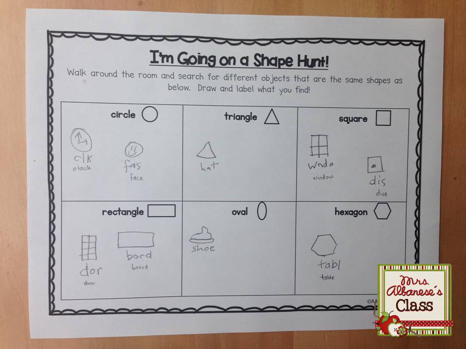 2-D Shapes in Kindergarten | Mrs. Albanese's Kindergarten Class