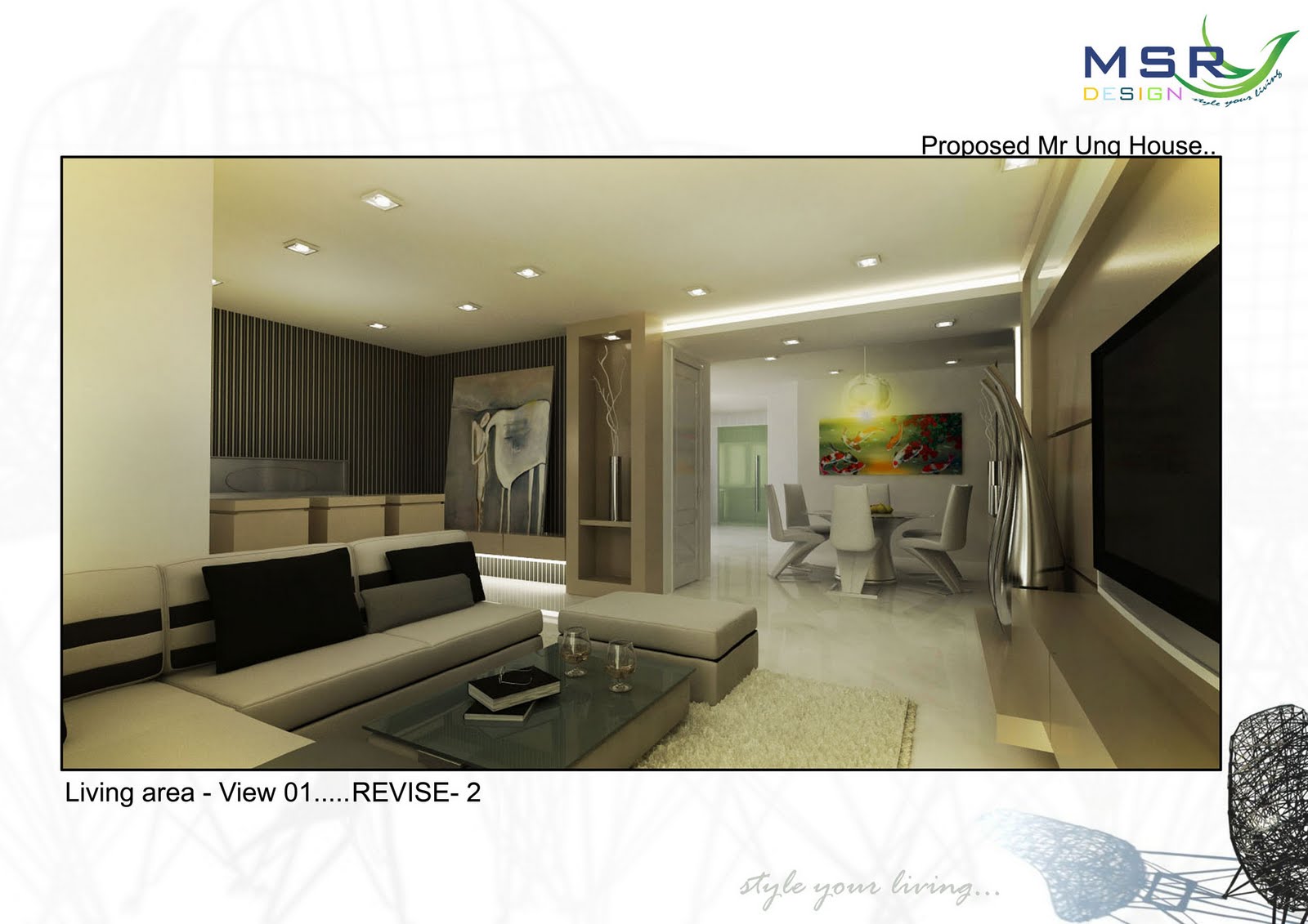 Mica Interior Design and Construction: Living 3D