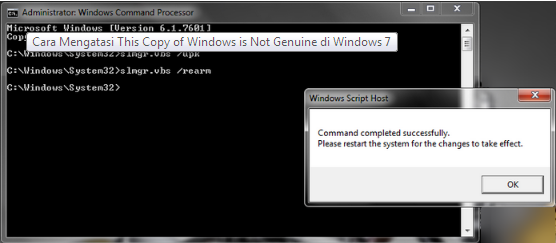 Cara Mengatasi Windows Not Genuine | Tutorial Master