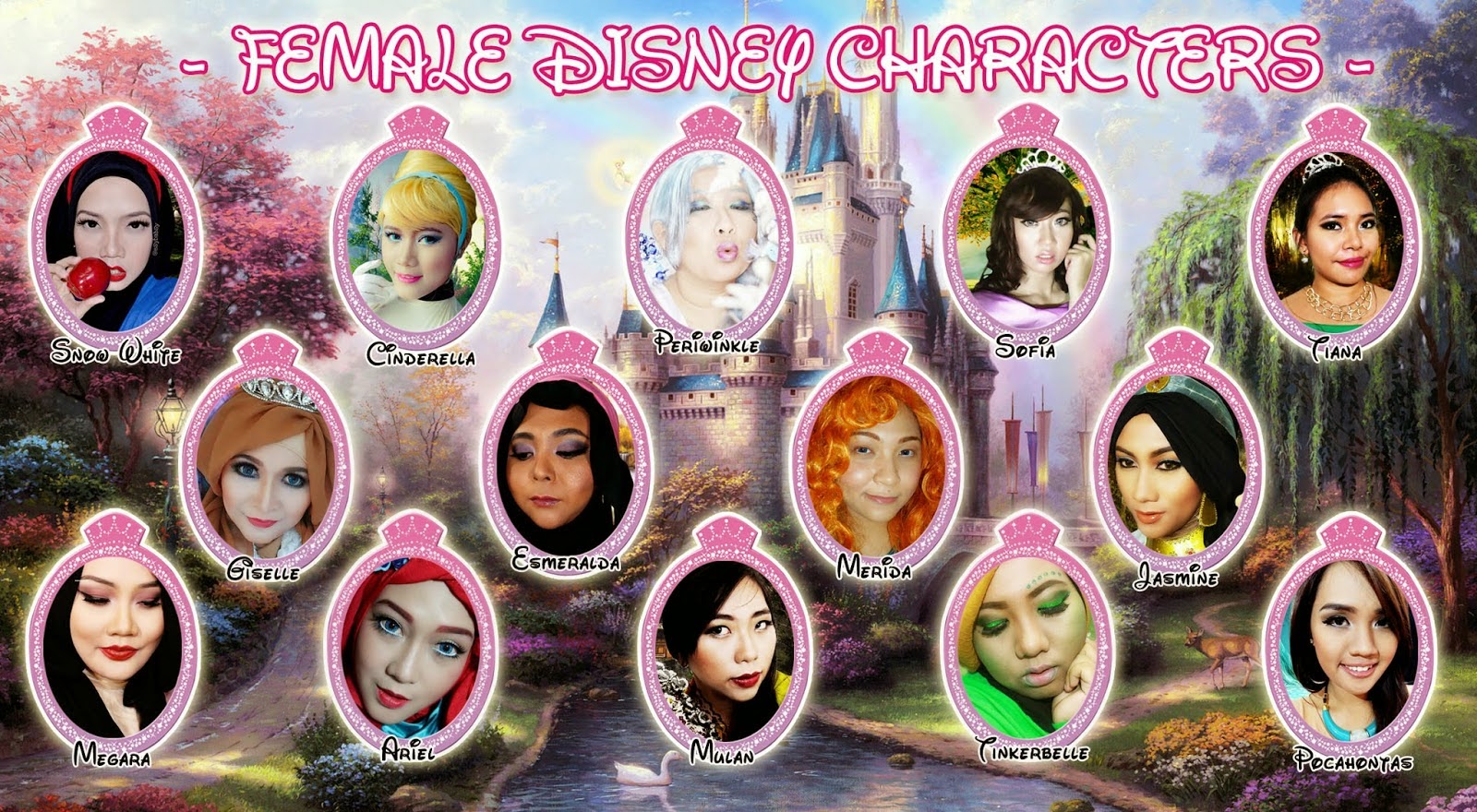 FEMALE DISNEY CHARACTERS COLLABORATIONS - Queena Looks