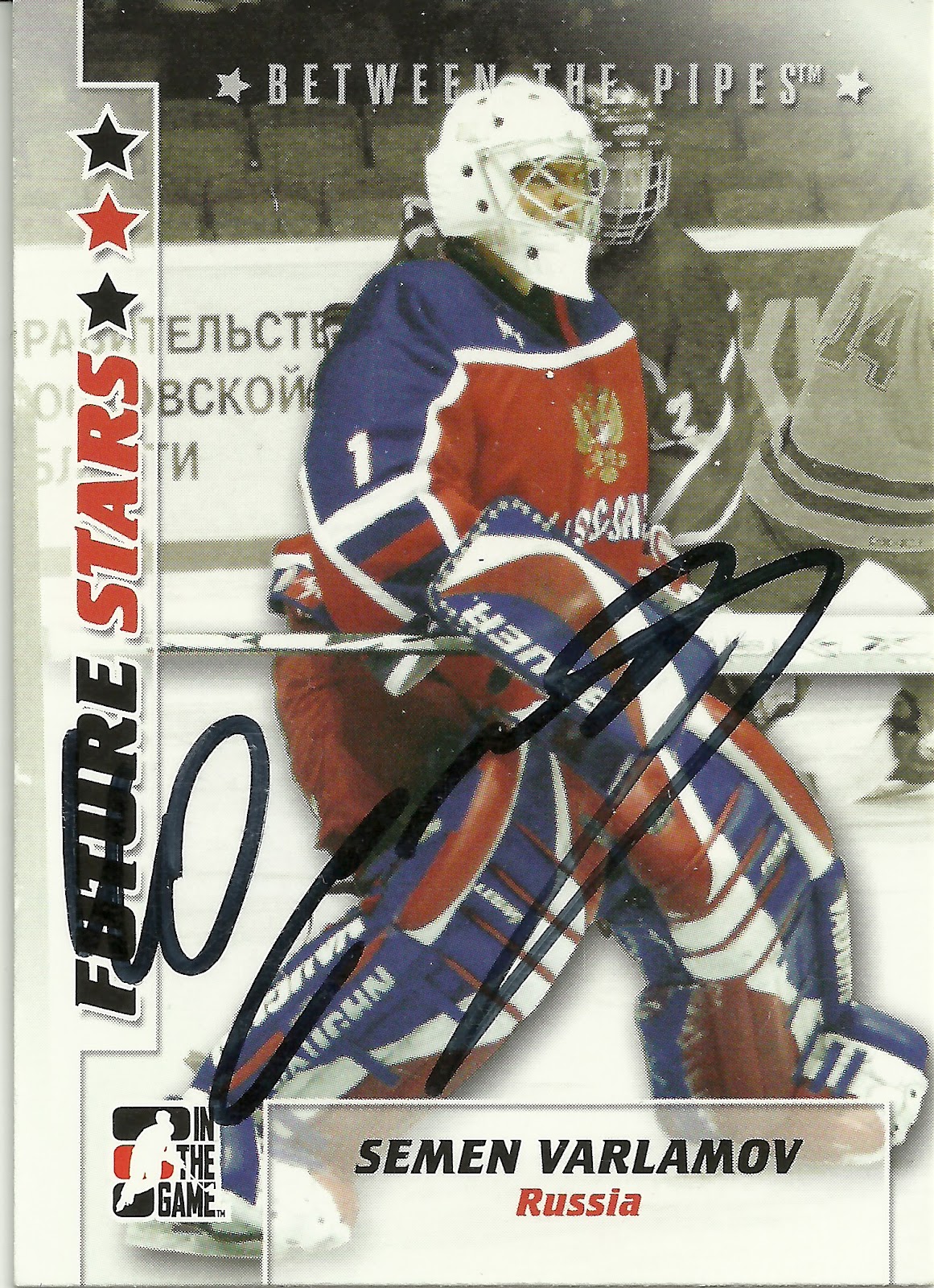 Hell's Valuable Collectibles: Semyon Varlamov Autographed Card
