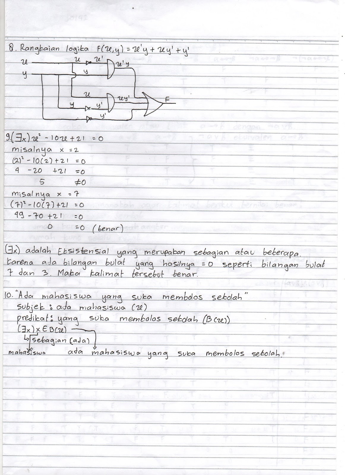 TUGAS LOGIKA INFORMATIKA ~ TEKNIK INFORMATIKA