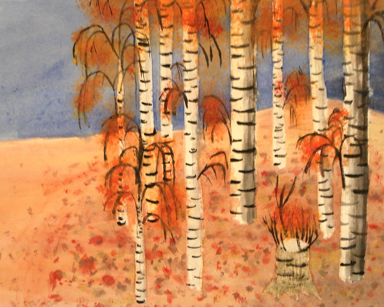 a faithful attempt: Autumn Birch Trees