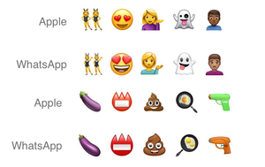 Apple's iMessage & Whatsapp emoji update