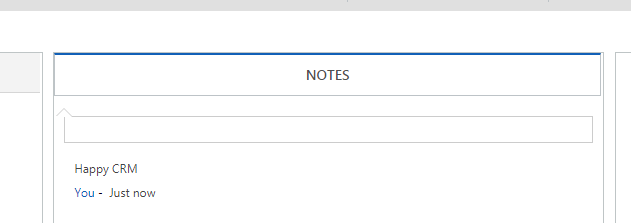 Dynamics CRM: Dynamics CRM: Note Control Customization