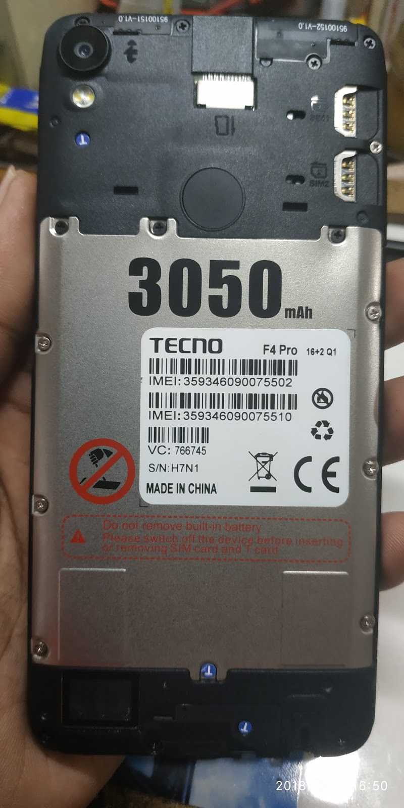 Mobile Master Flash Point: MT6739__TECNO_MOBILE_LIMITED__TECNO_F4_Pro ...