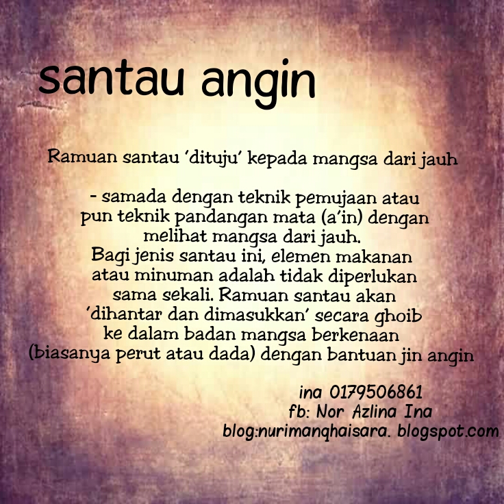 Santau dan Tanda tanda - Seorang MAMA dan ISTERI