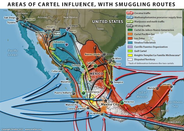 Centro de Estudios: MAPA DE LOS CARTELES MEXICANOS DE LA DROGA