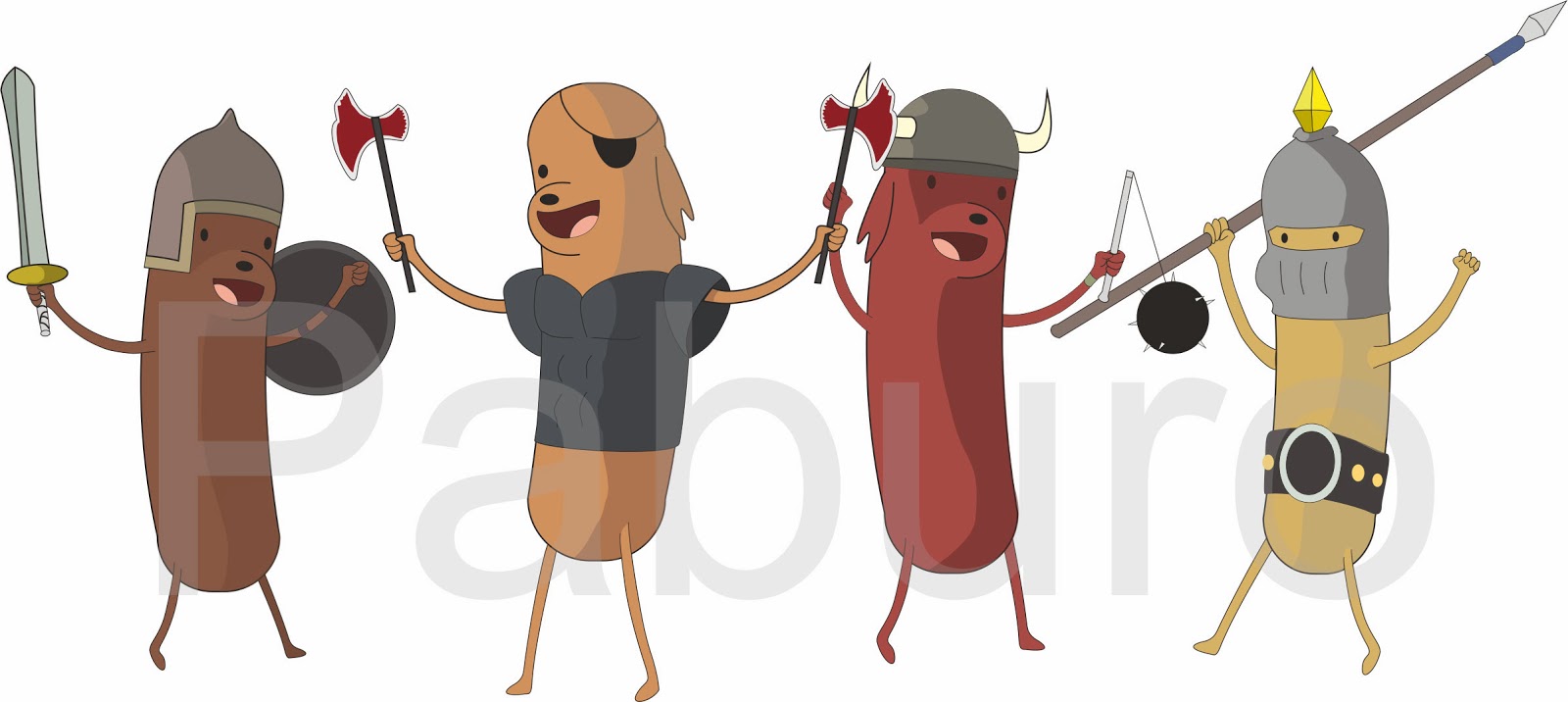 Pablo Glez. - Art: Hot dog warriors