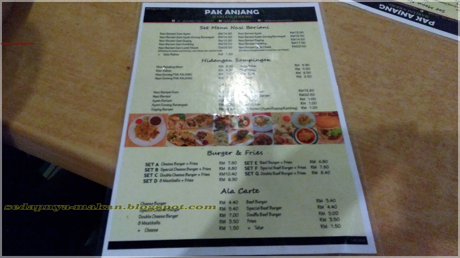 MaKaN JiKa SeDaP: Makan nasi bariani di Restoran Pak Anjang Bariani ...