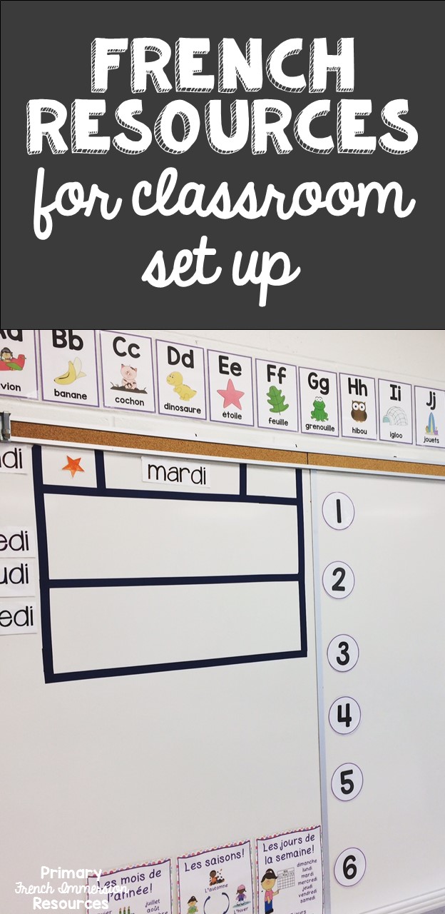 Resources to set up your classroom! - Primary French Immersion Resources