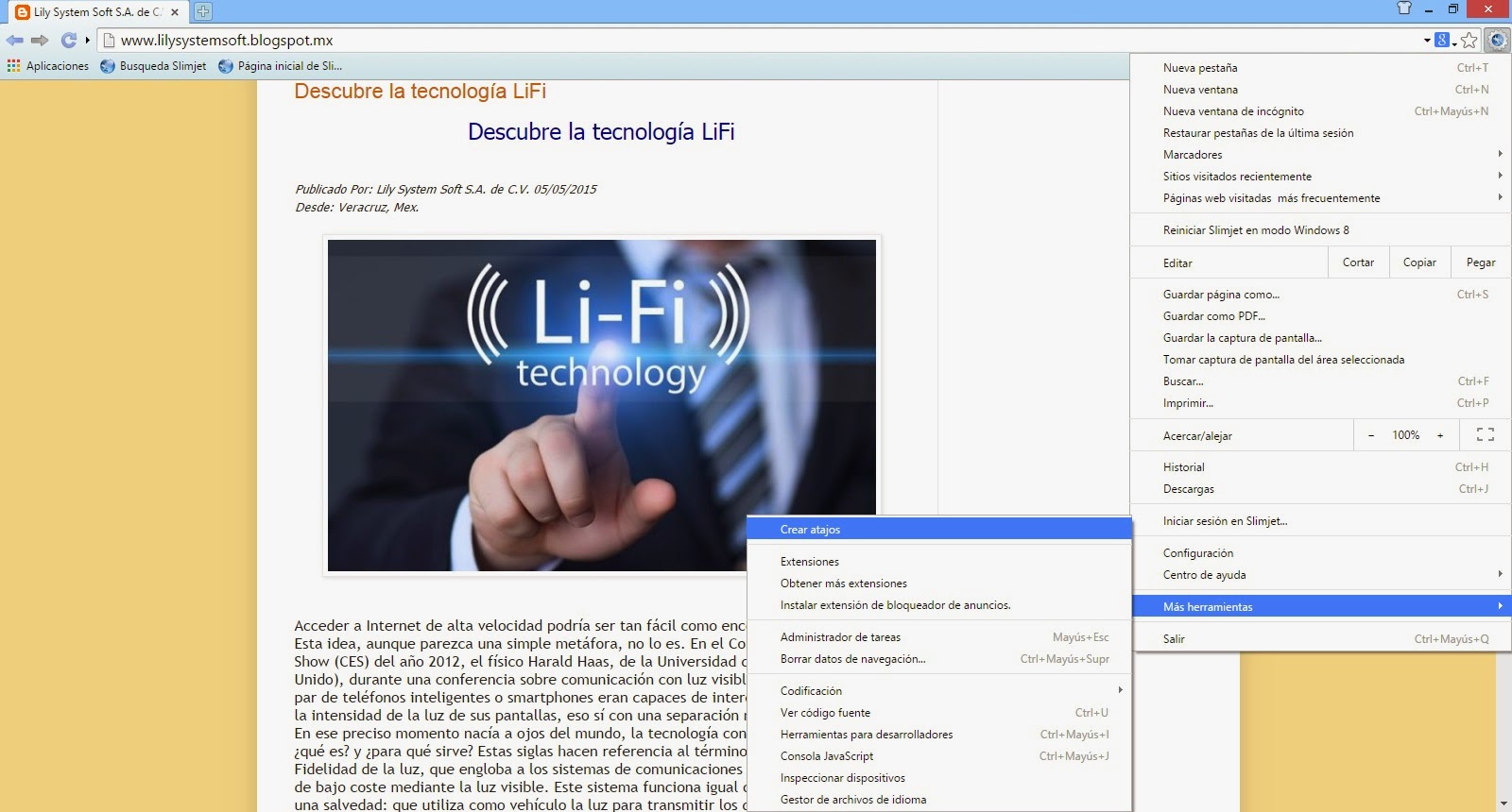 Slimjet: Navegador web rápido e inteligente ~ JL Sistemas
