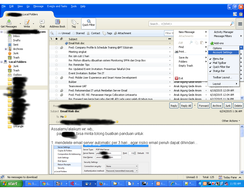 Cara Delete Email Otomatis Per 3 Hari di Thunderbird - OP-TEK