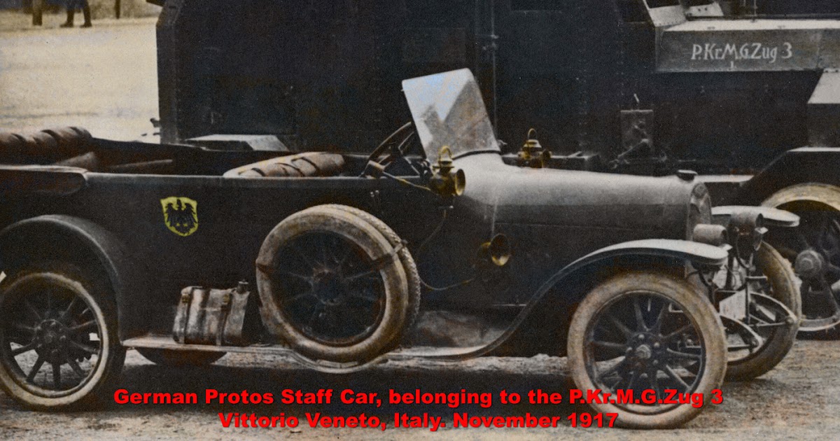 Armored Cars in the WWI: German Protos Staff Car belonging to the P.Kr ...
