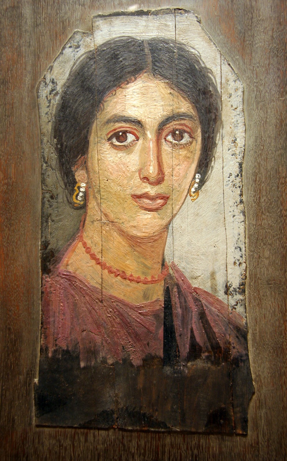 Encaustic portrait of a Roman woman | Ancient paintings, Roman painting ...