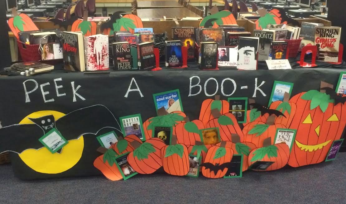 Library Displays: Peek A Boo-k