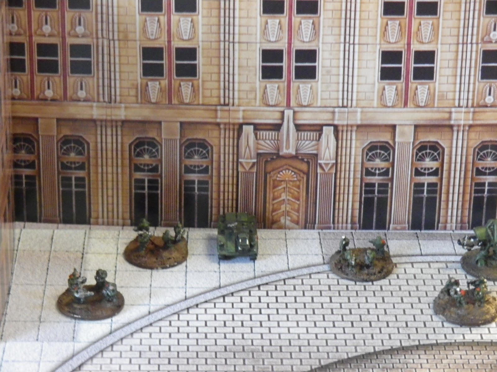 Delta Vector: Dropzone Commander Card Terrain with 6mm Minis