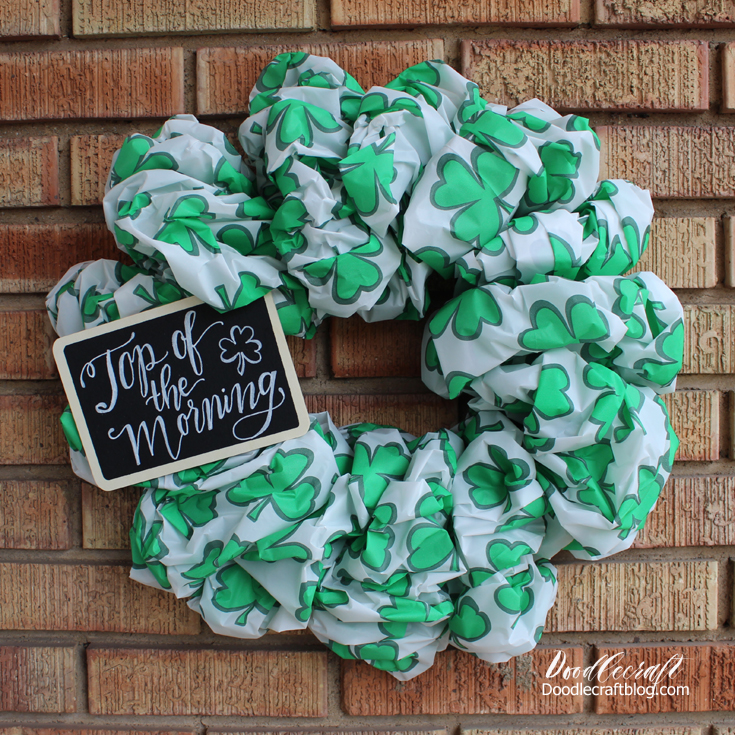 Top of the Morning Shamrock Wreath!