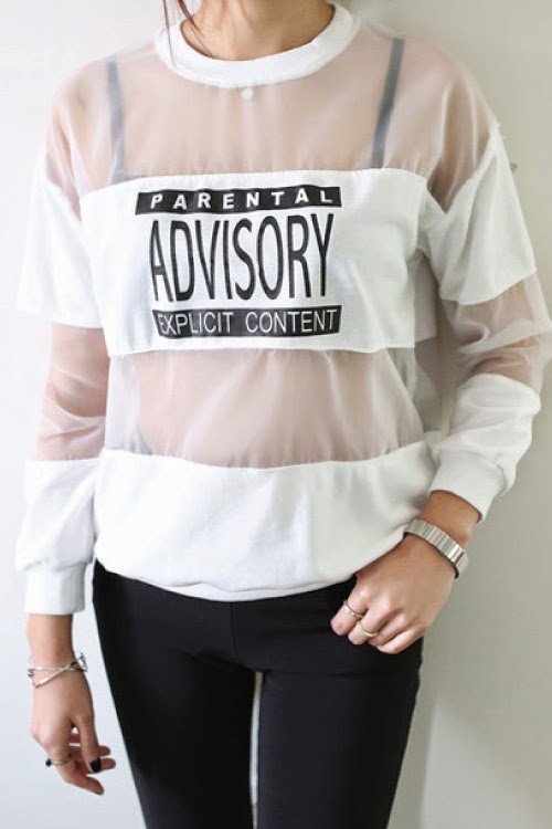 GET THE LOOK: Beyoncé: Parental Advisory Sweater - It's Arkeedah ...