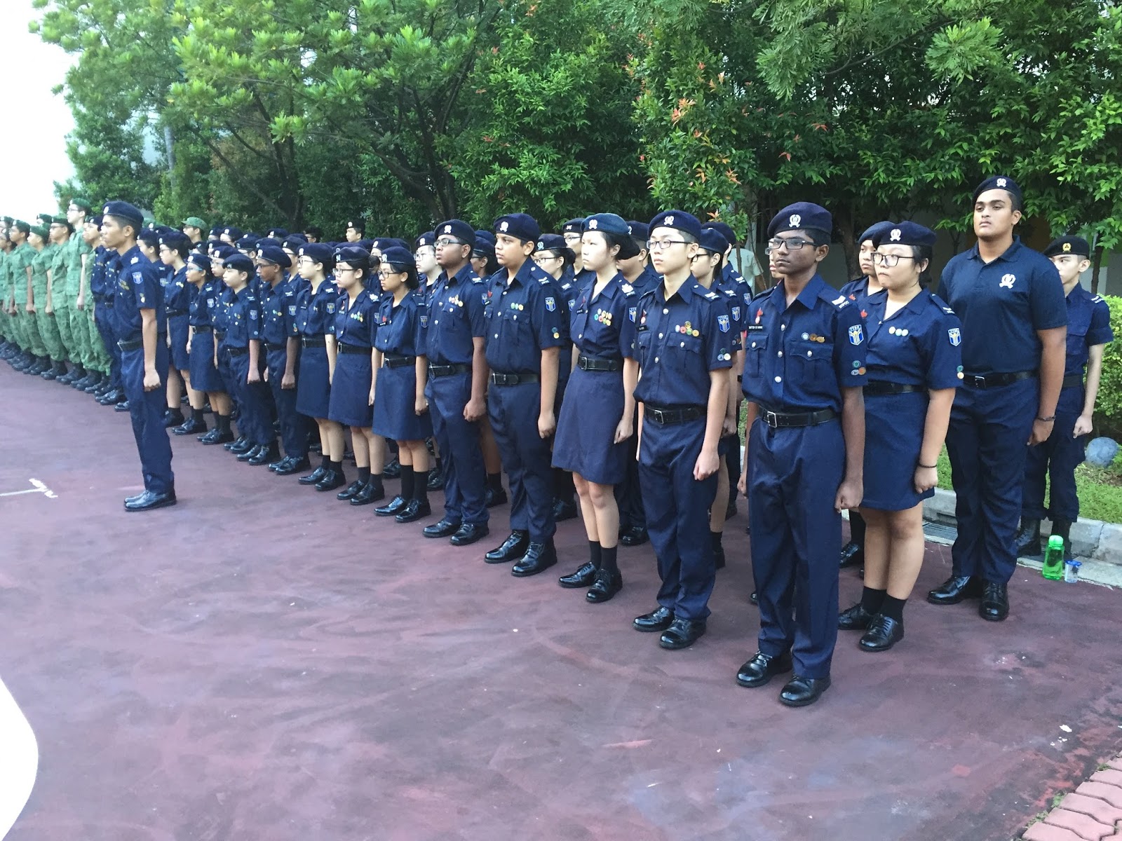 YTSS National Police Cadet Corps: YTSS Total Defence Day Parade 2017