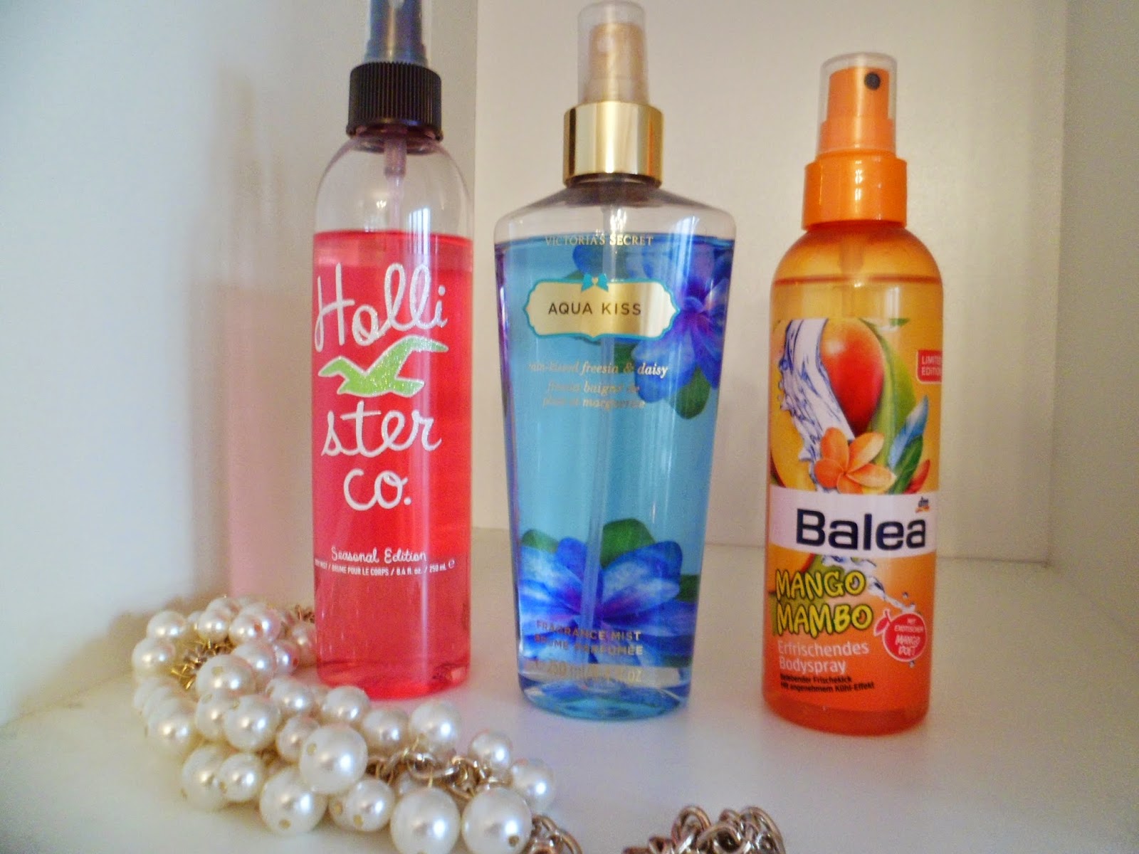 Sweet fluffy things: Bodysprays- Hollister,Balea und Victorias secret