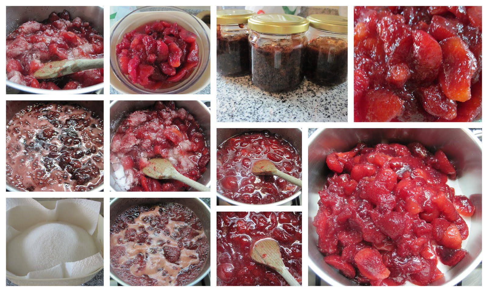 Na cozinha - Compota de ameixa vermelha