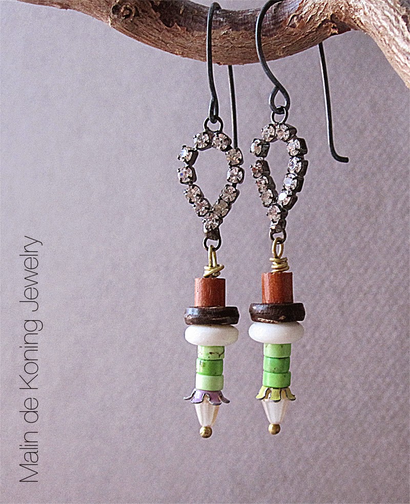 Beading by Malin de Koning: Stacked Earrings Challenge