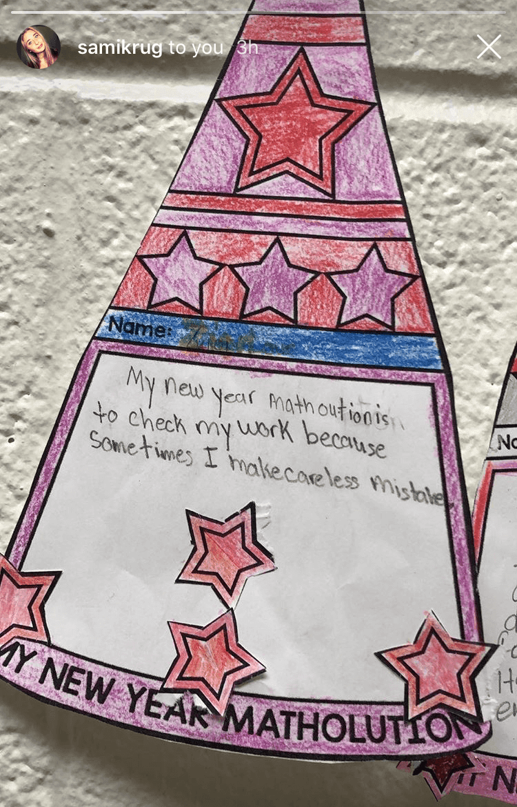 Scaffolded Math and Science: My New Year Matholution Pennant Photos ...