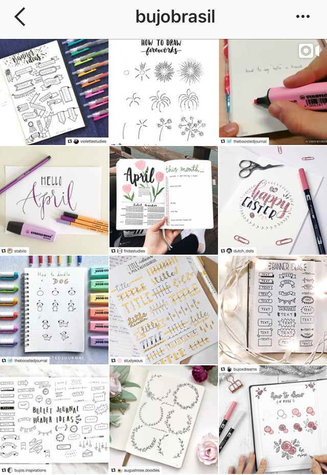 Os 6 melhores perfis do instagram sobre Bullet Journal