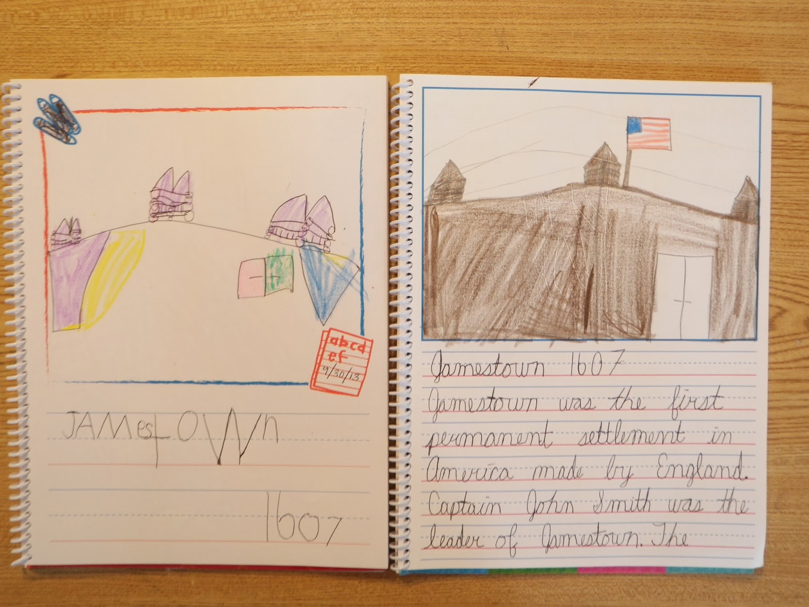 4th Grade & Kindergarten: Jamestown & Pocahontas