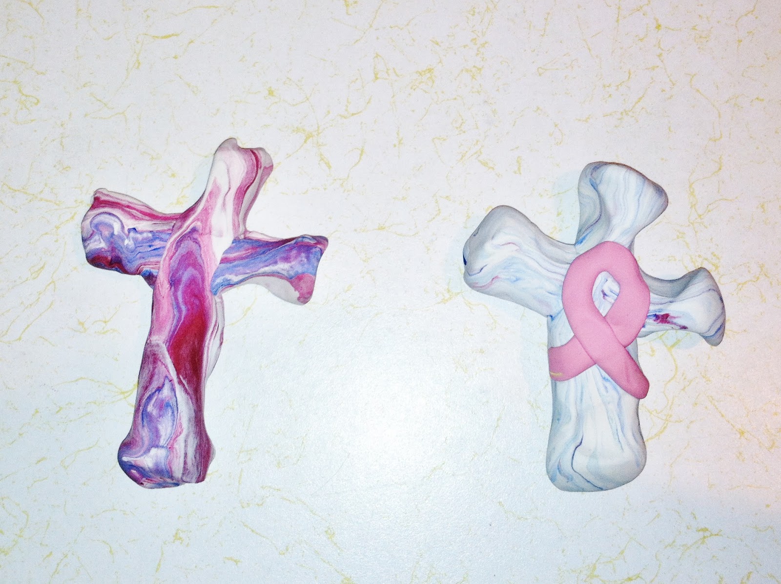 artteajannell: "Palm" (Comfort, Clinging) Clay Crosses