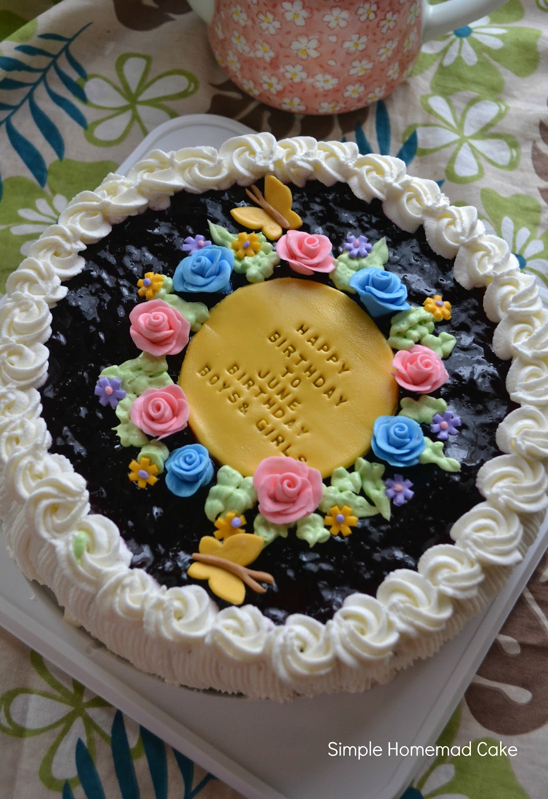 Juwita Fariz and Family: Kek Di Simple Homemade Cake