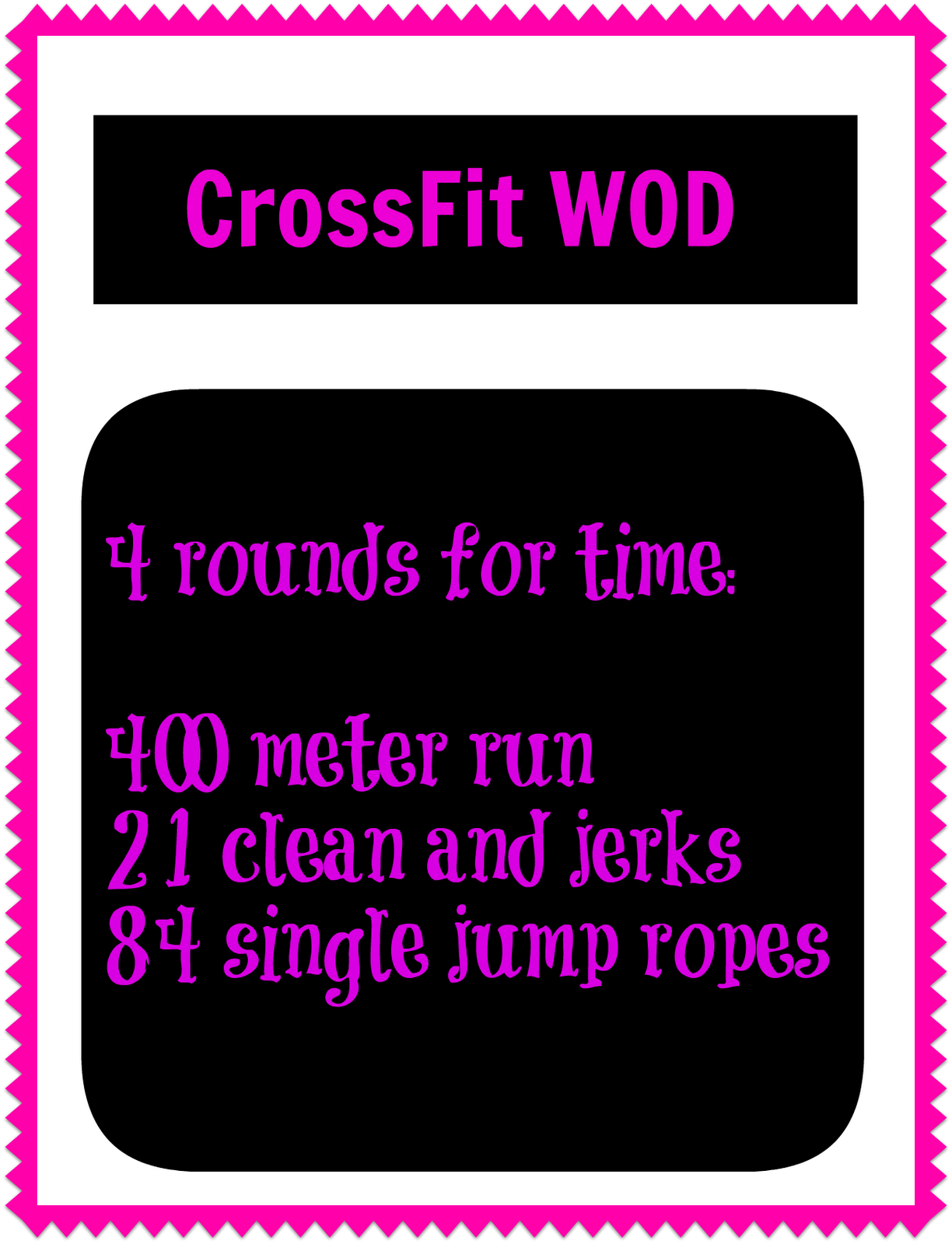 Allison's Miles: CrossFit WODs