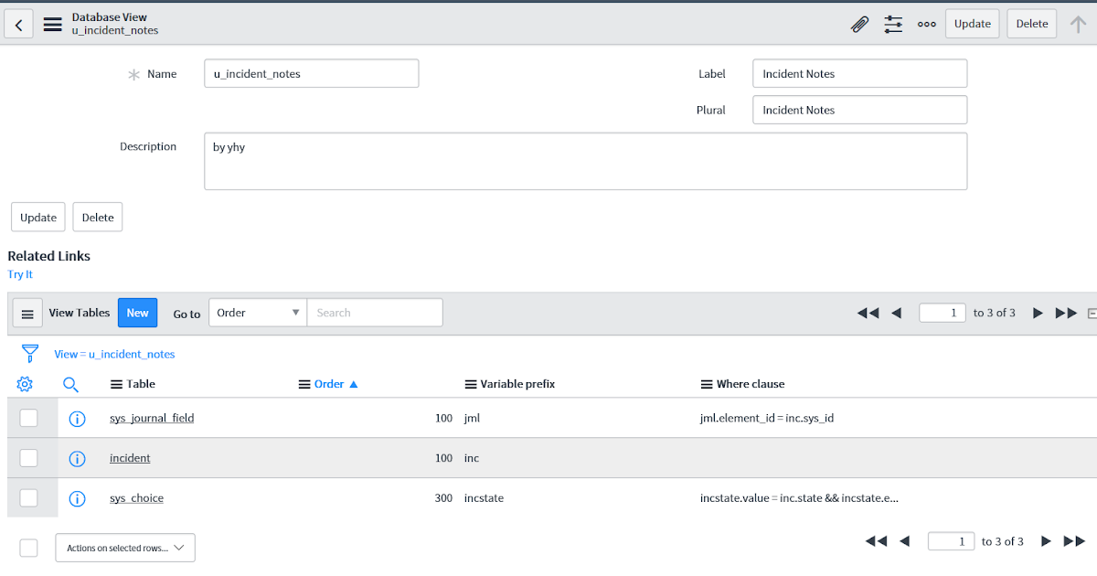 Welcome: [ServiceNow] Create database view and Generate report from it