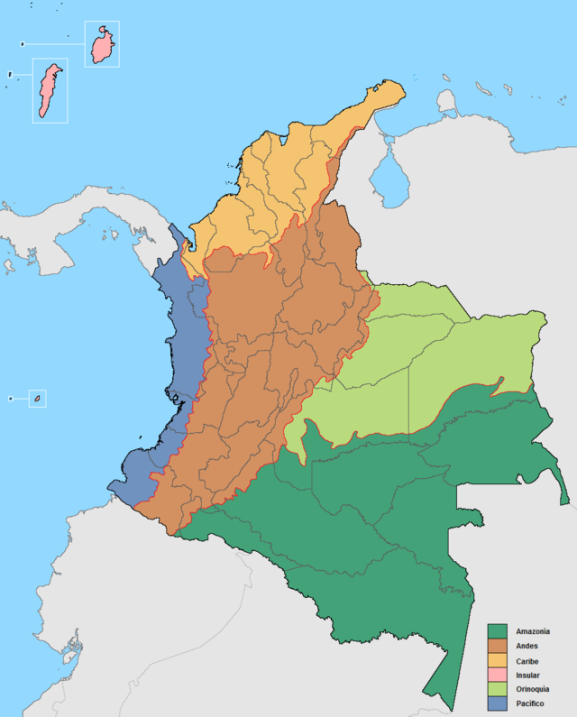 HISTORIA Y GEOGRAFÍA DE COLOMBIA: UNIDAD No. 2: DIVISIÓN REGIONAL ...