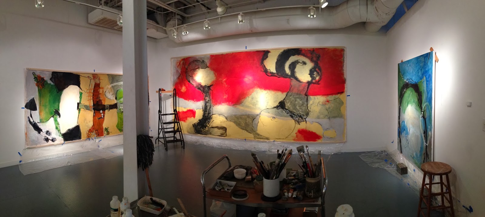 if ART Gallery: LAURA SPONG & EILEEN BLYTH The Big Paint Installation ...
