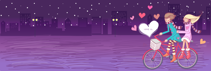 Couple in Love Header Blog | Ipietoon - Blog Design and Online Business