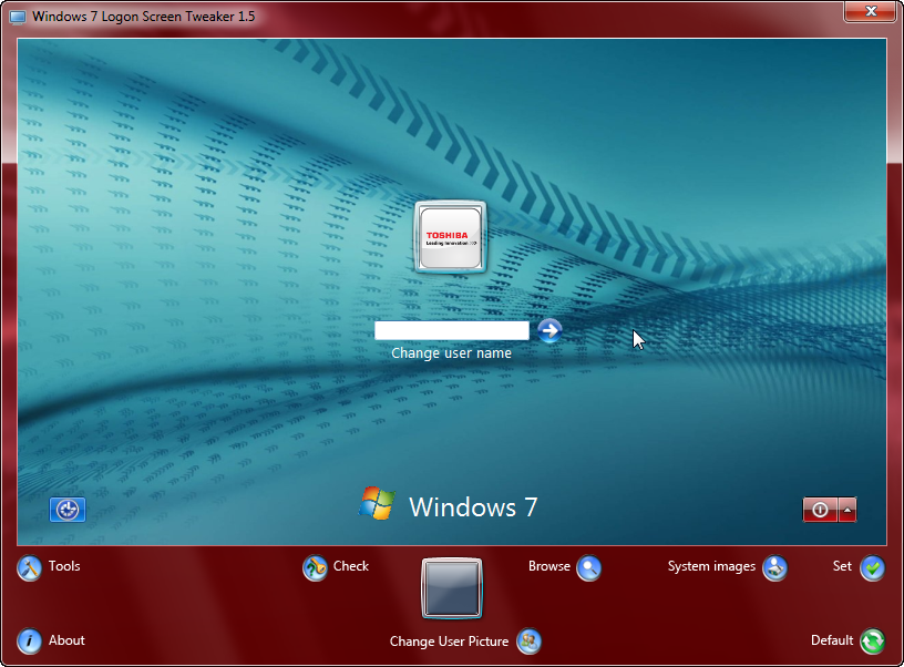 Windows 7 Logon Screen Tweaker 1.5 Full version ~ ROGconnect
