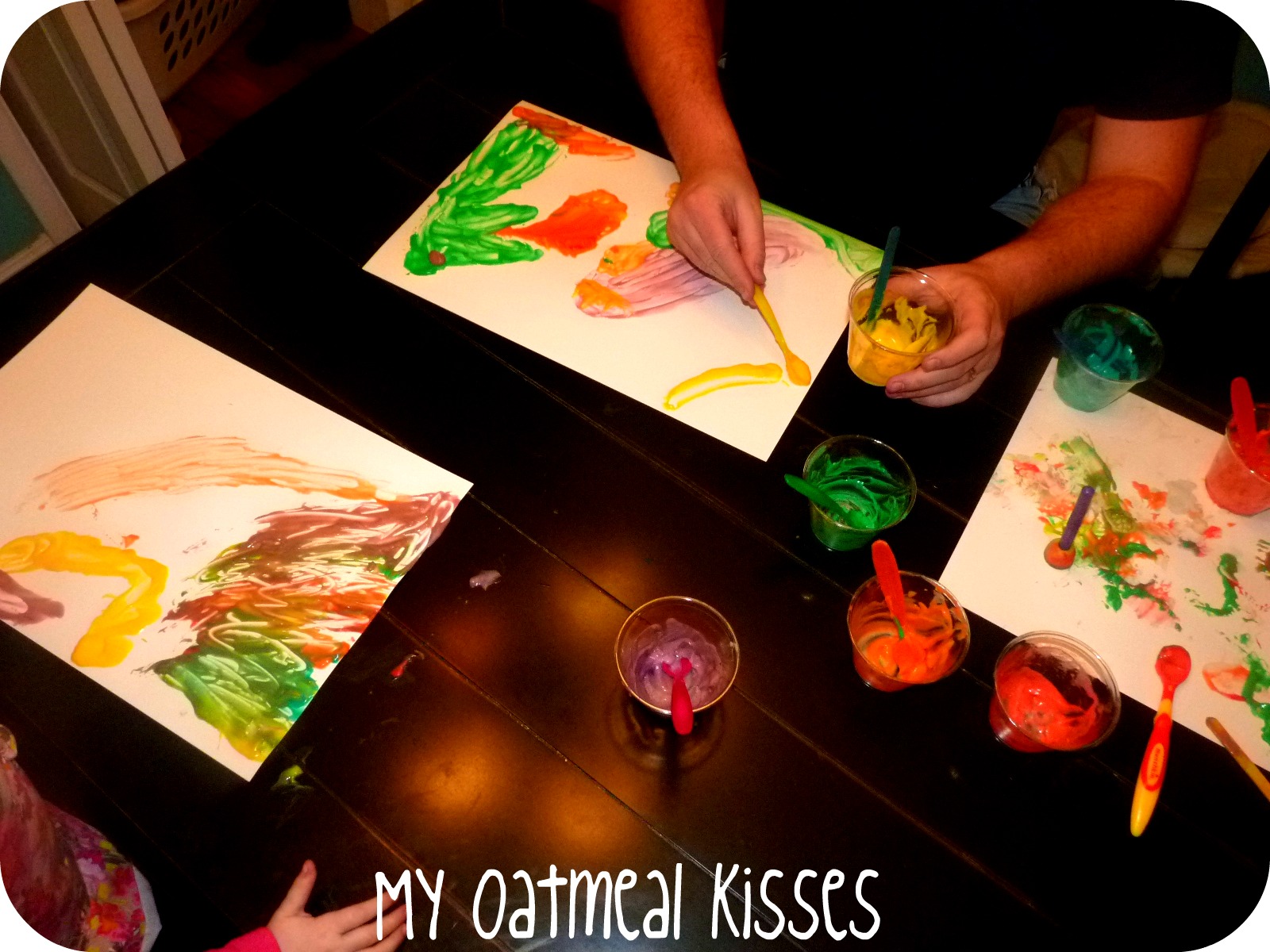 My Oatmeal Kisses: Edible Finger Paint
