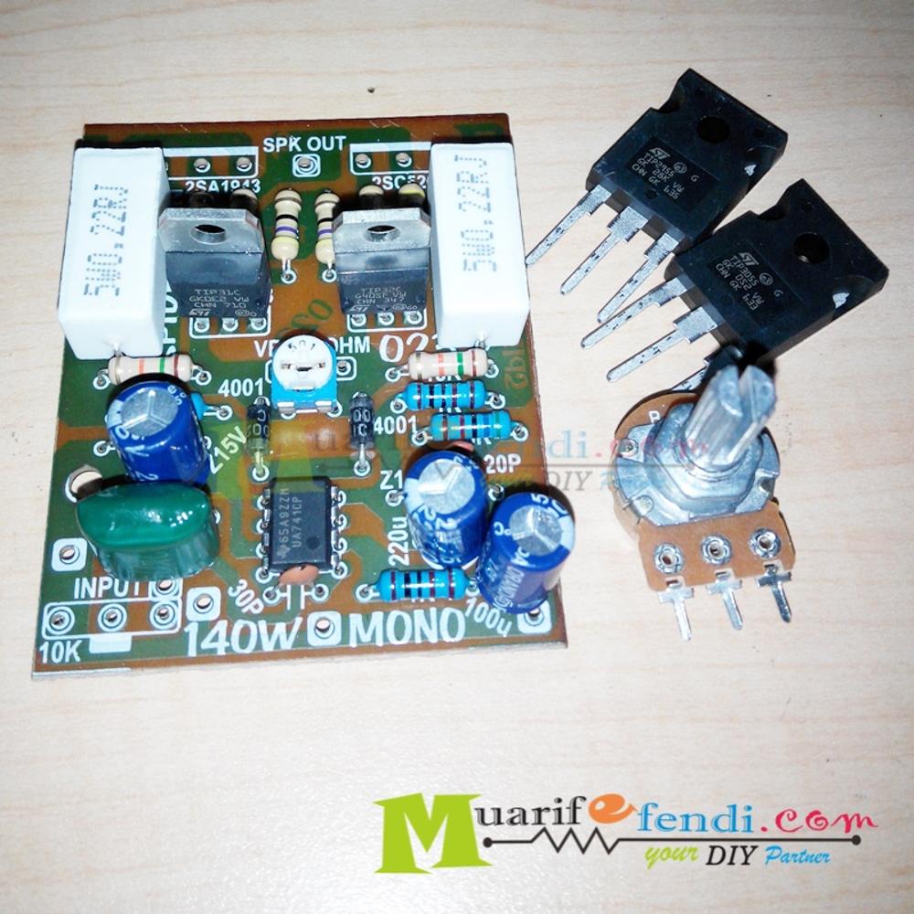 JUAL KIT Power Amplifier OCL MONO 140Watt SPIDERMAN | Your Diy Partner