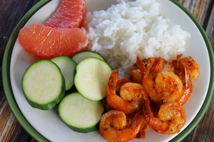 Hungry Harps: Spicy Shrimp with Sweet Grapefruit Glaze