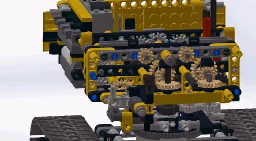Video A Solidworks Assembly 3D Animation of Lego Technic Motorized ...