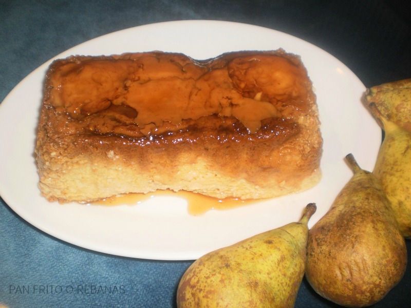 PAN FRITO O REBANÁS: PUDIN DE PERA