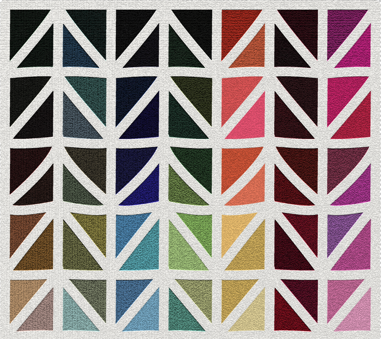 Document Geek: How to Recreate a Multi-colored Triangle Afghan Using ...