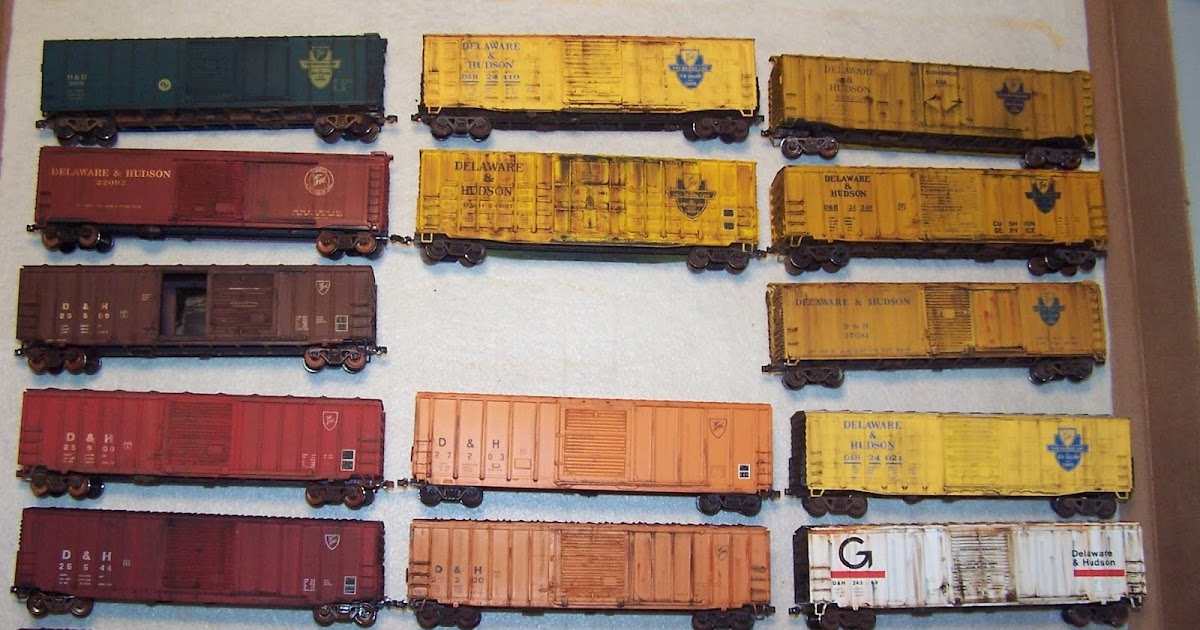 D & H "Colonie Main" layout: HO Roster: Boxcars