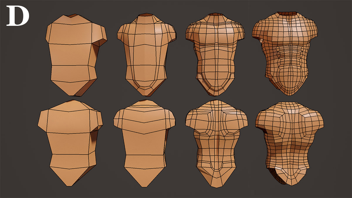 Tutorials Images for Characters Modeling | Layth Jawad